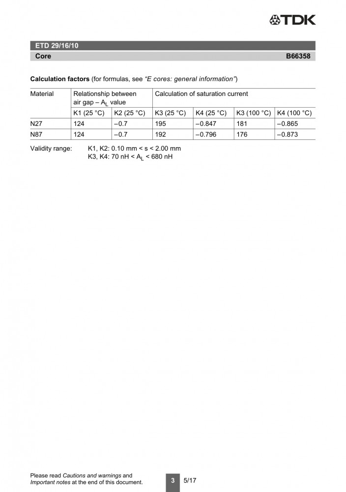 TDK EPCOS ETD 29/16/10 datasheet page 3