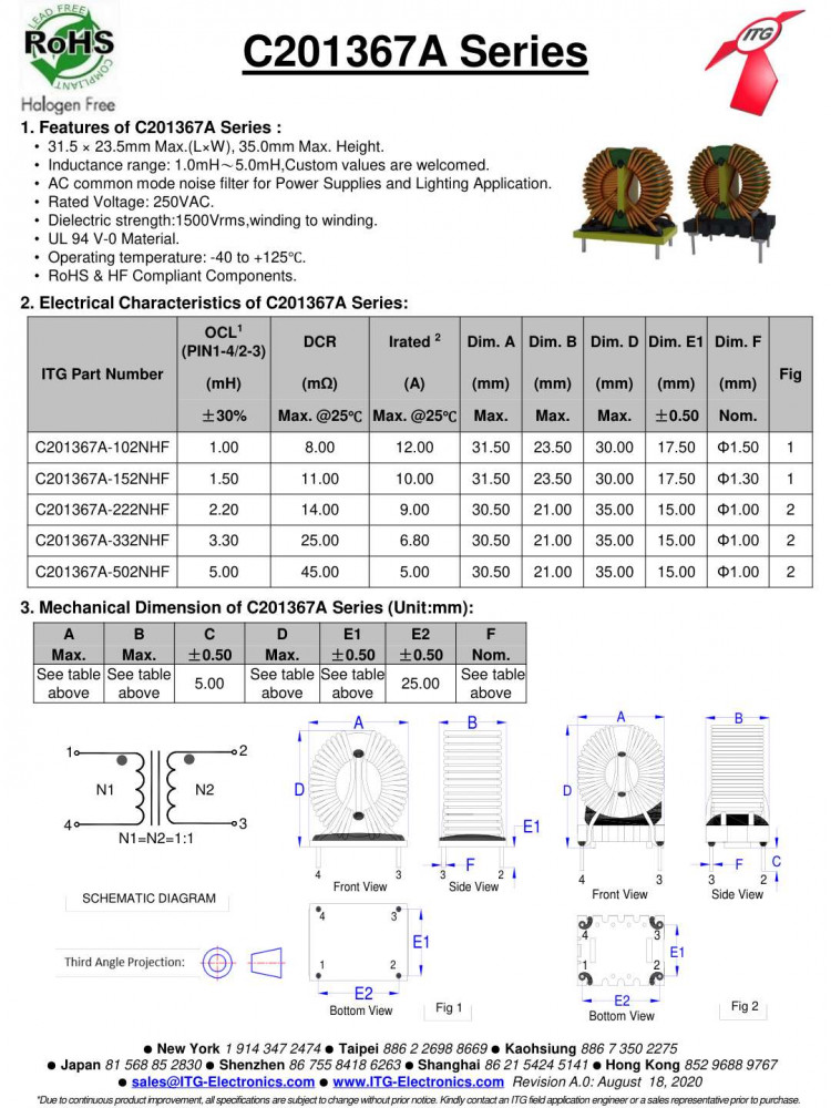 C201367A technical document, page 1