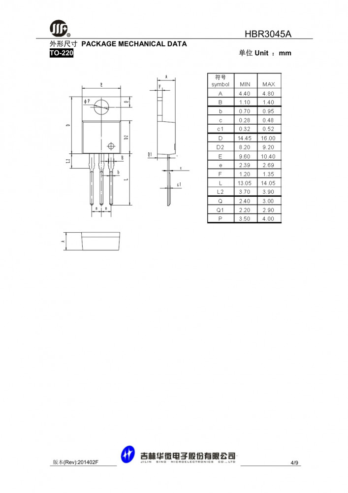 HBR3045A datasheet page 4