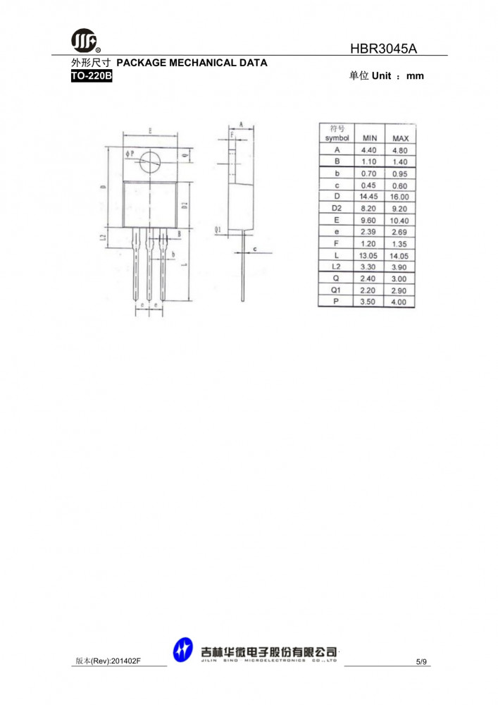 HBR3045A datasheet page 5