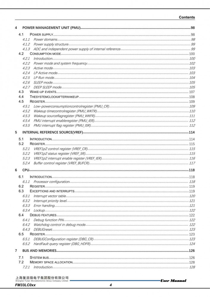FM33LC0xx user manual page 4
