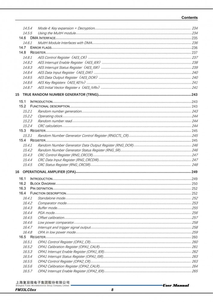FM33LC0xx user manual page 8