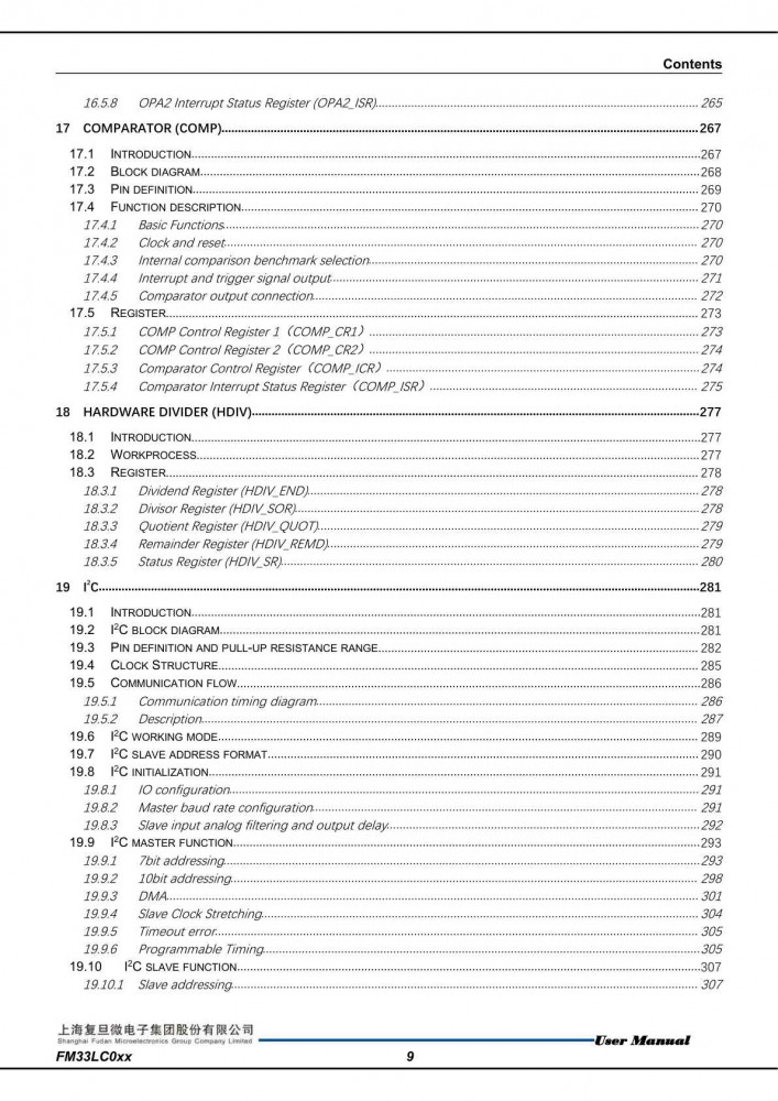 FM33LC0xx user manual page 9