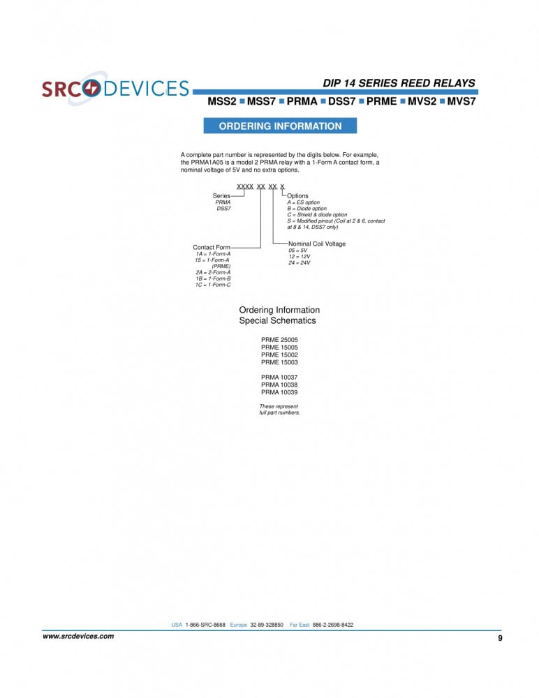 PRMA1C24 datasheet page 9