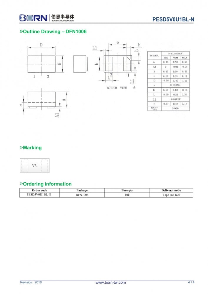 PESD5V0U1BL-N datasheet page 4