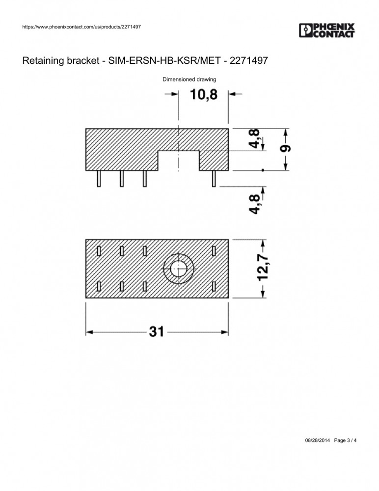 Phoenix Contact 2271497 product drawing