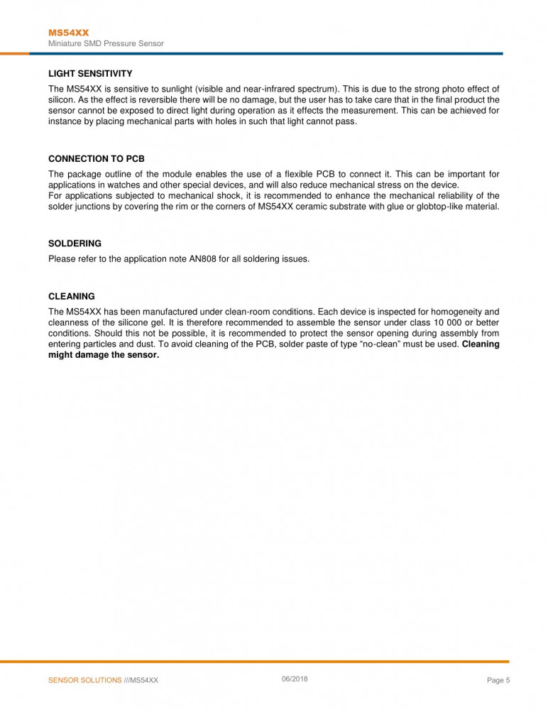 MS54XX datasheet page 5