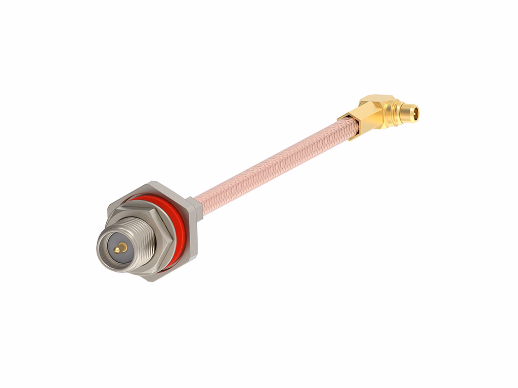 TNC Straight Bulkhead Jack RP Rear Mount to SMA Straight Plug RP on RG-316 Cable, 139.70mm Length, 50 Ohms