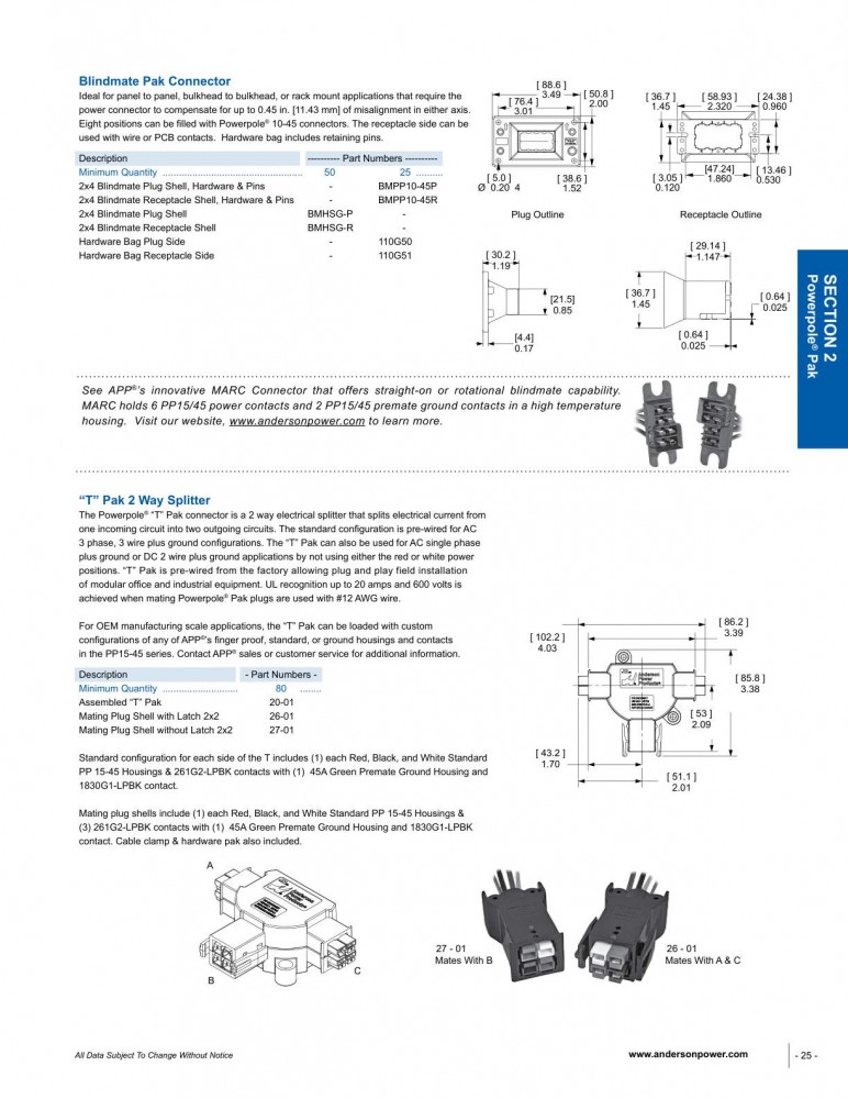 Anderson Power technical document page 6