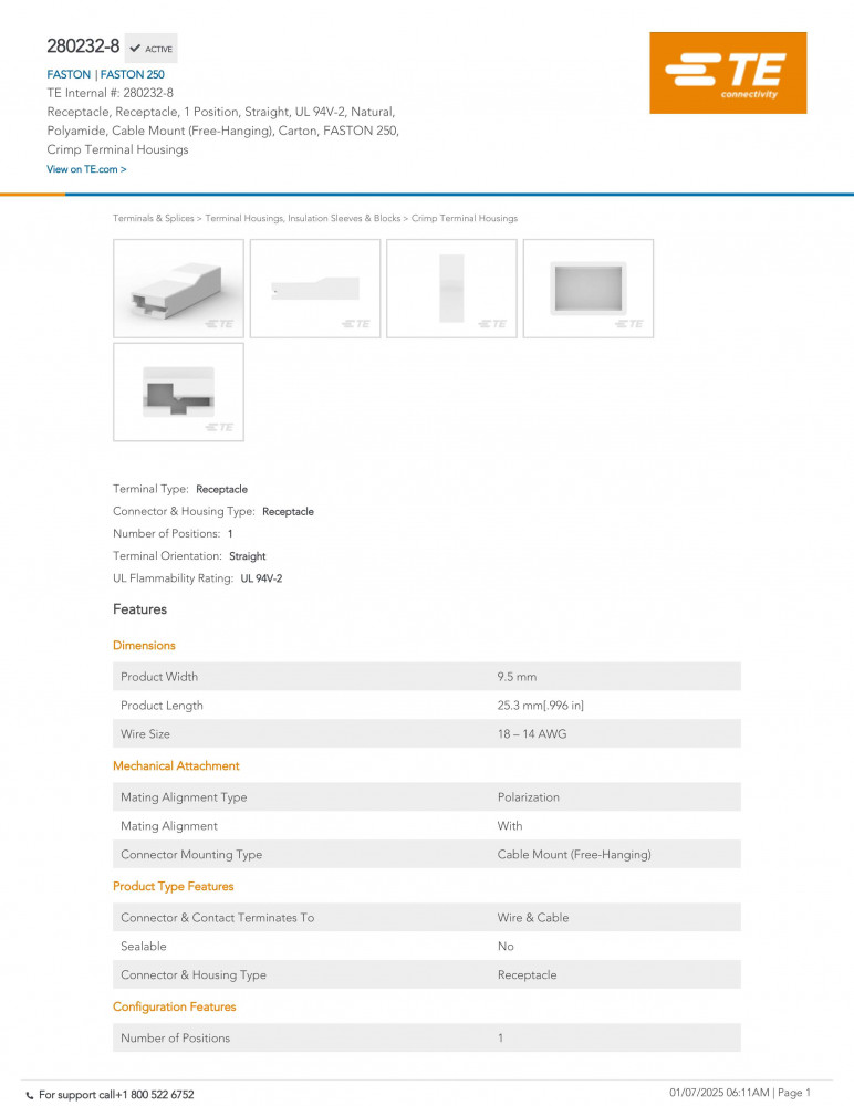 280232-8 technical document page 1