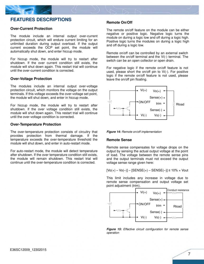 DELTA E36SC12009NRFA datasheet page 7