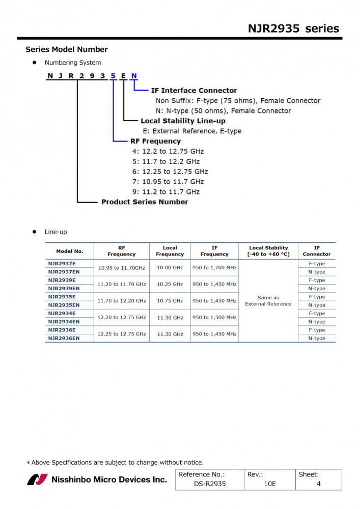 NJR2934E series datasheet page 4