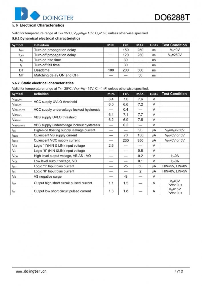 DO6288T datasheet page 4