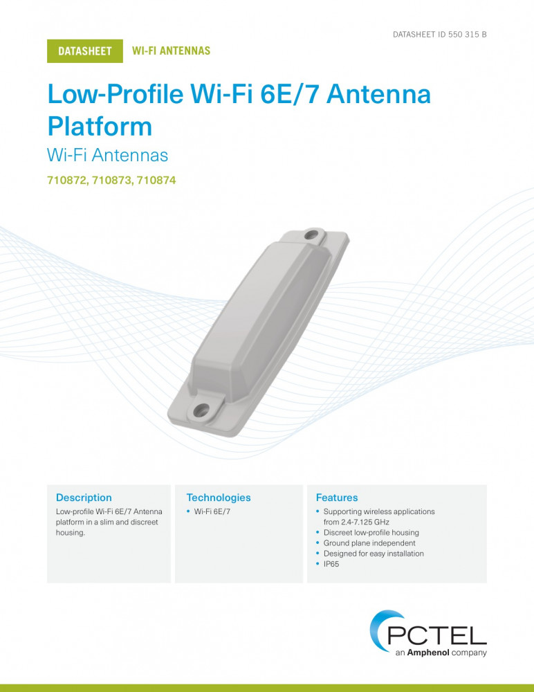 Antenna product document, page 1