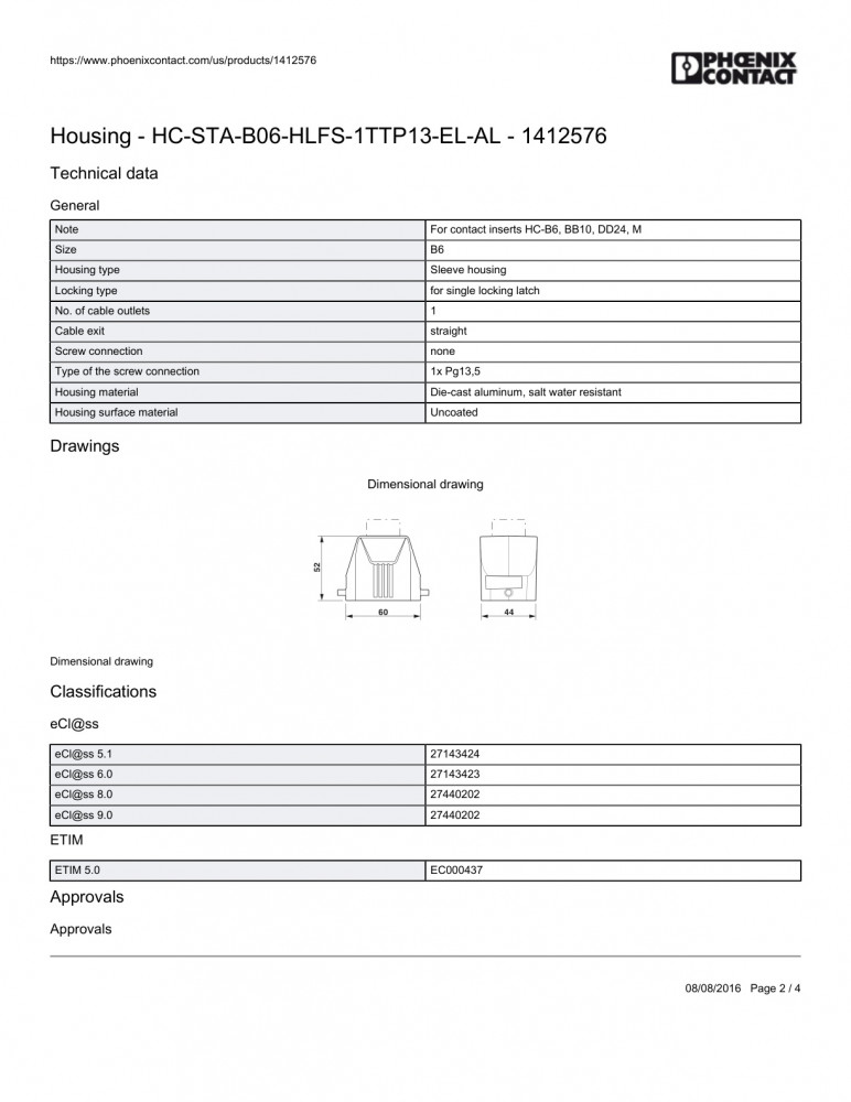 Phoenix Contact 1412576 technical document page 2