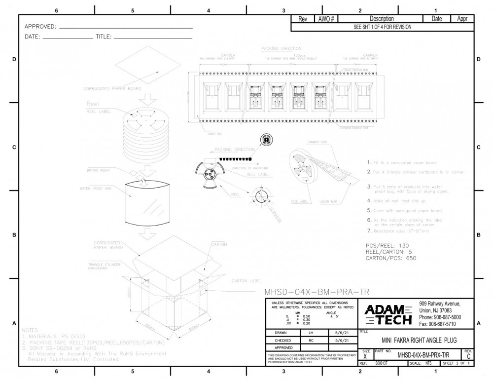 MHSD-04X-BM-PRX-TR technical document page 3