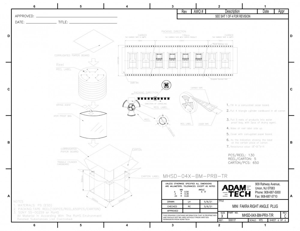 MHSD-04X-BM-PRX-TR technical document page 4