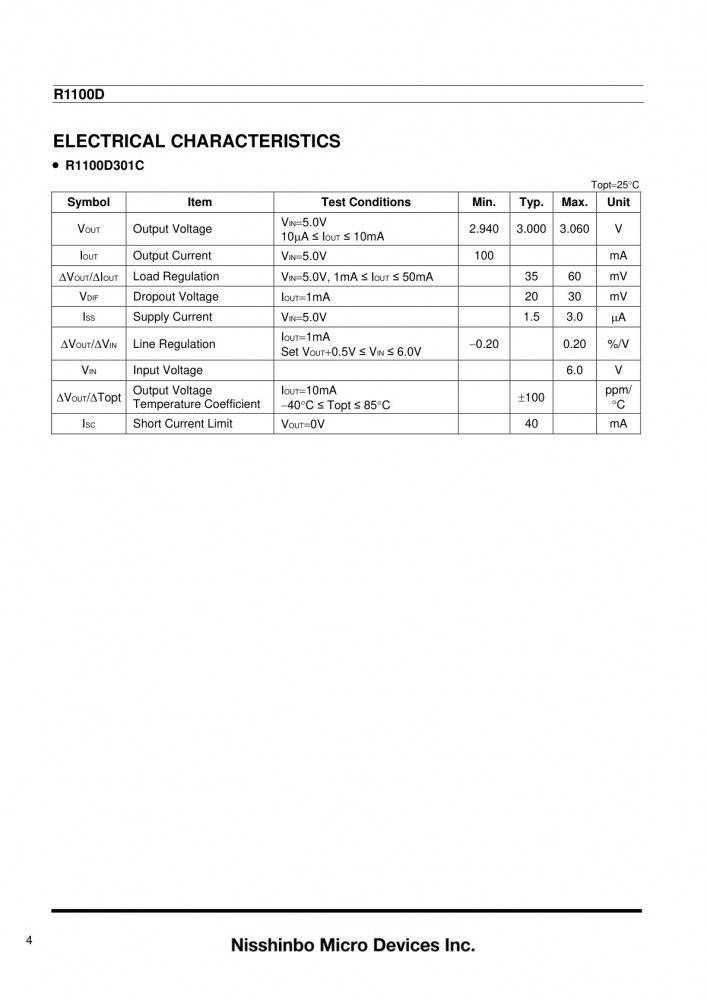 R1100 datasheet page 4