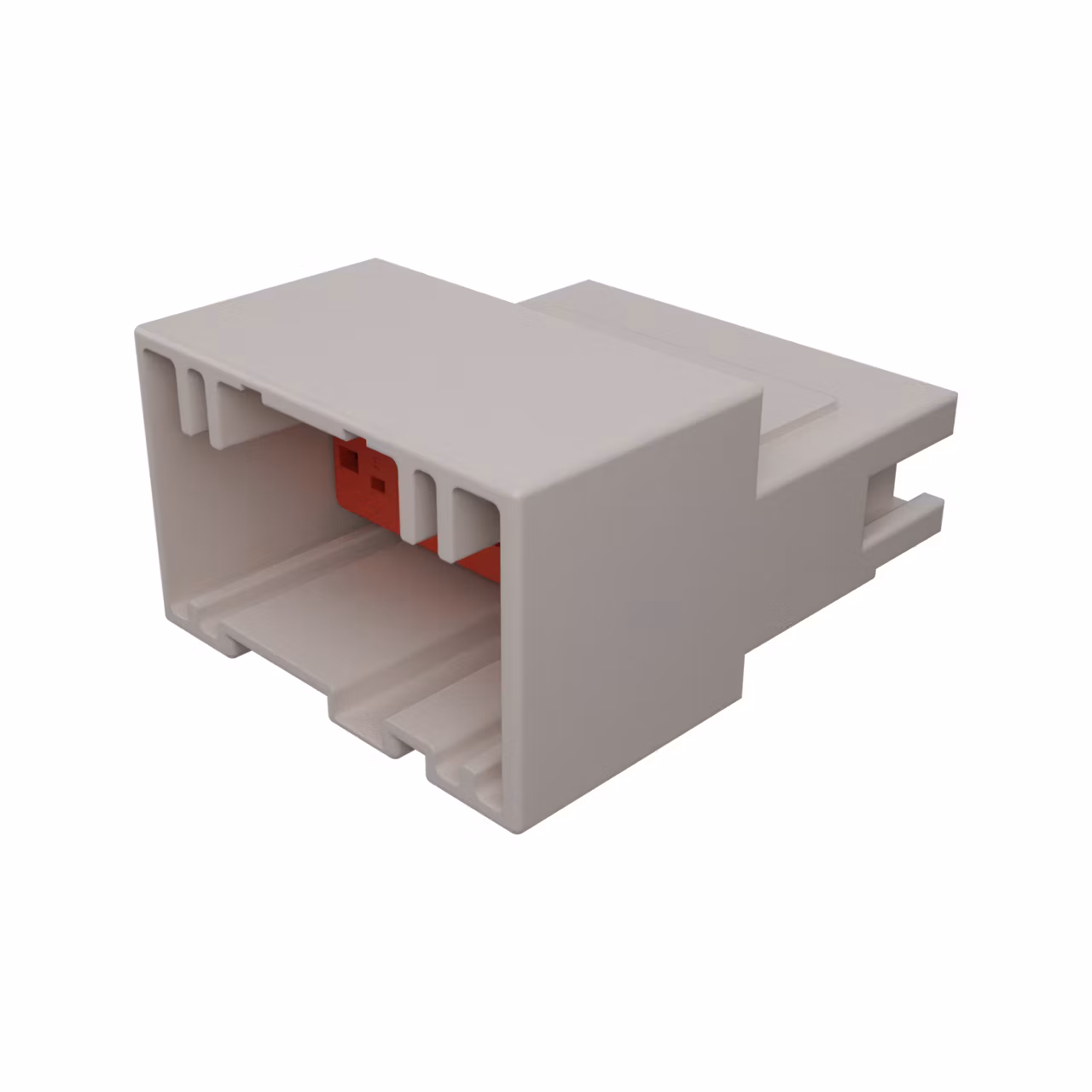 2.54mm Pitch, 0.64mm Width H-DAC 64 High Density Automotive Crimp Housing, Dual Row, 16 Circuits, Polarization Option #2, White for sale