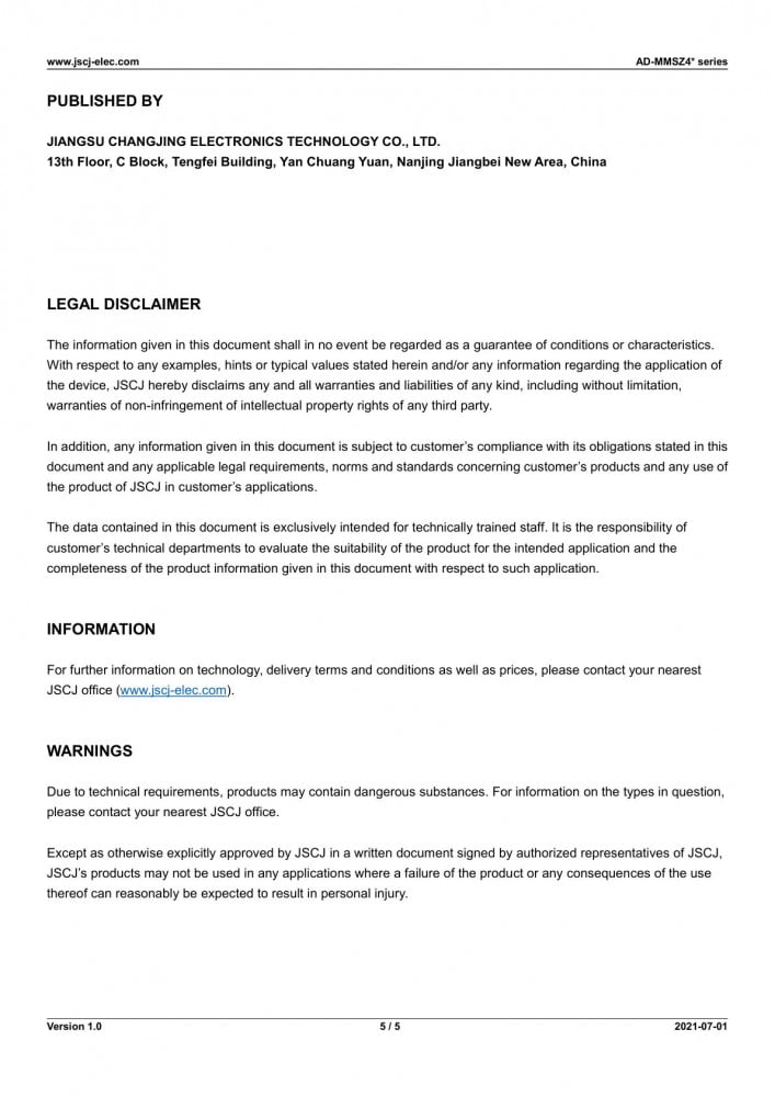 AD-MMSZ4702 datasheet page 5