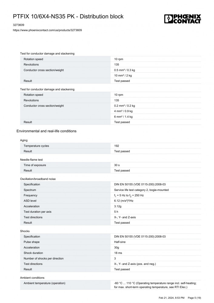 Phoenix Contact 3273609 technical document page 5