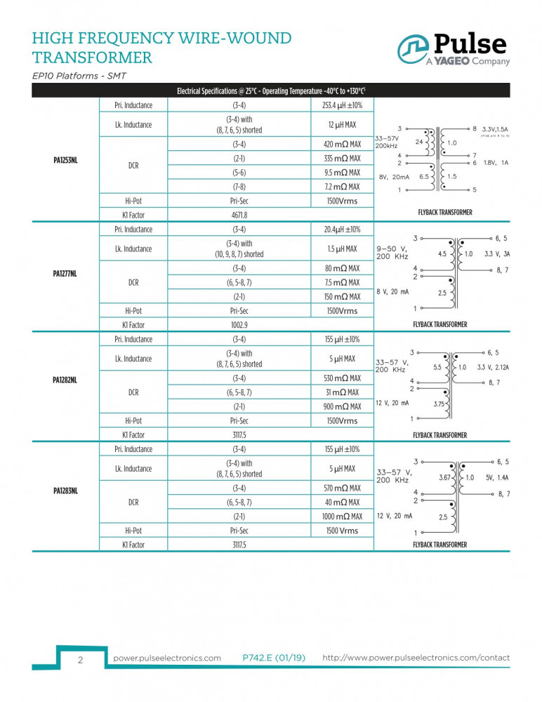 PA1370NLT datasheet page 2