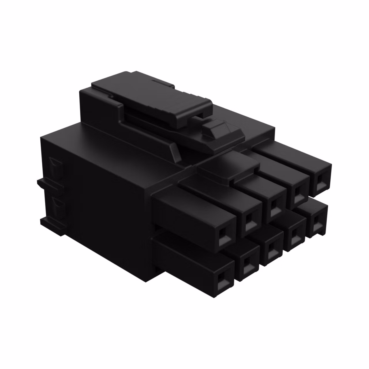 Ultra-Fit Tangless Receptacle Housing, 3.50mm Pitch, Dual Row, 10 Circuits, Black, Glow-Wire Capable for sale
