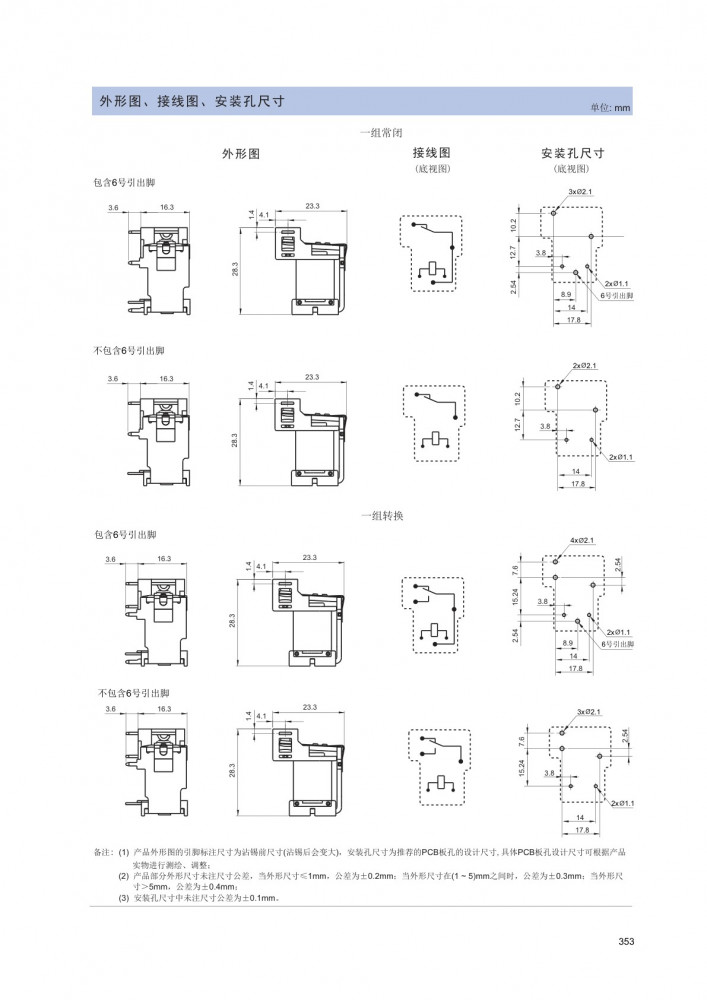 HONGFA HF105F series datasheet page 5
