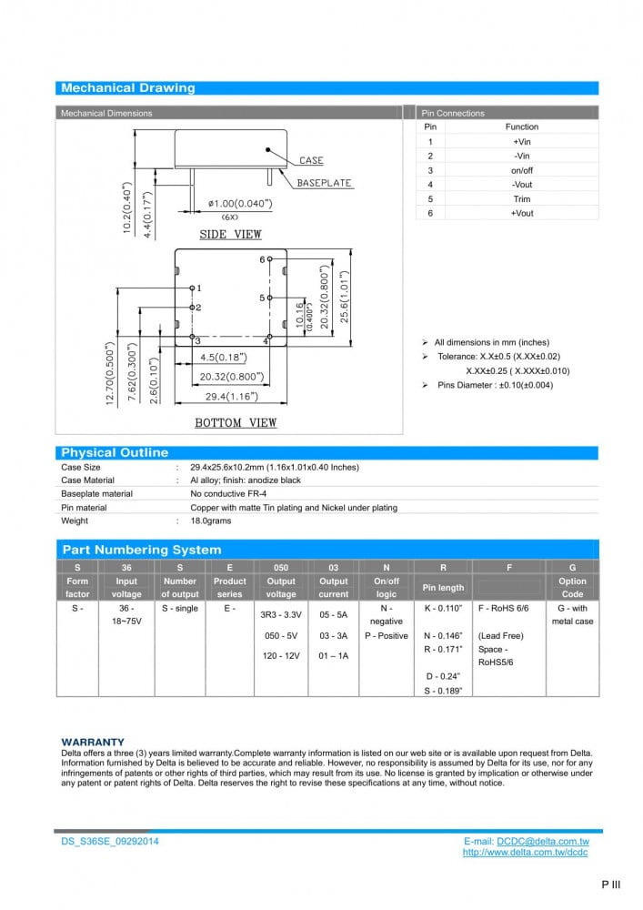 S36SE series datasheet page 4