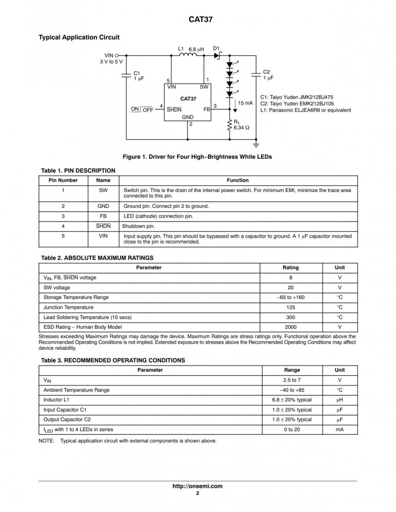 CAT37 technical document page 2