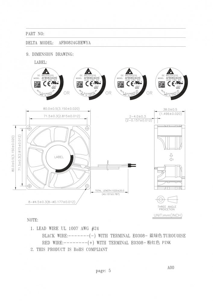 AFB0824GHEWYA specification page 7