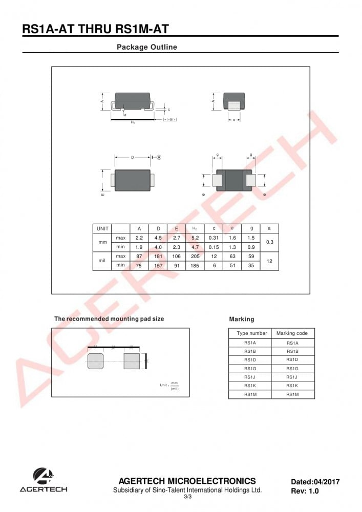 RS1M-AT datasheet page 3