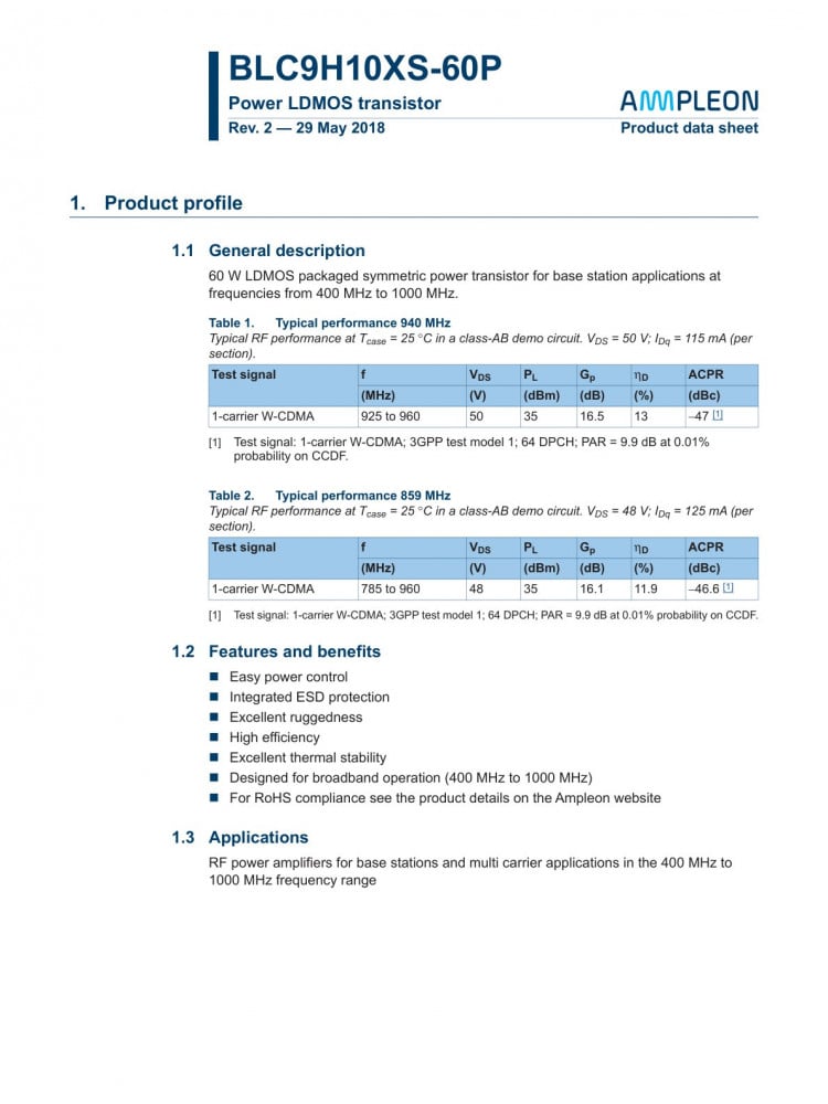 BLC9H10XS-60PY datasheet page 1