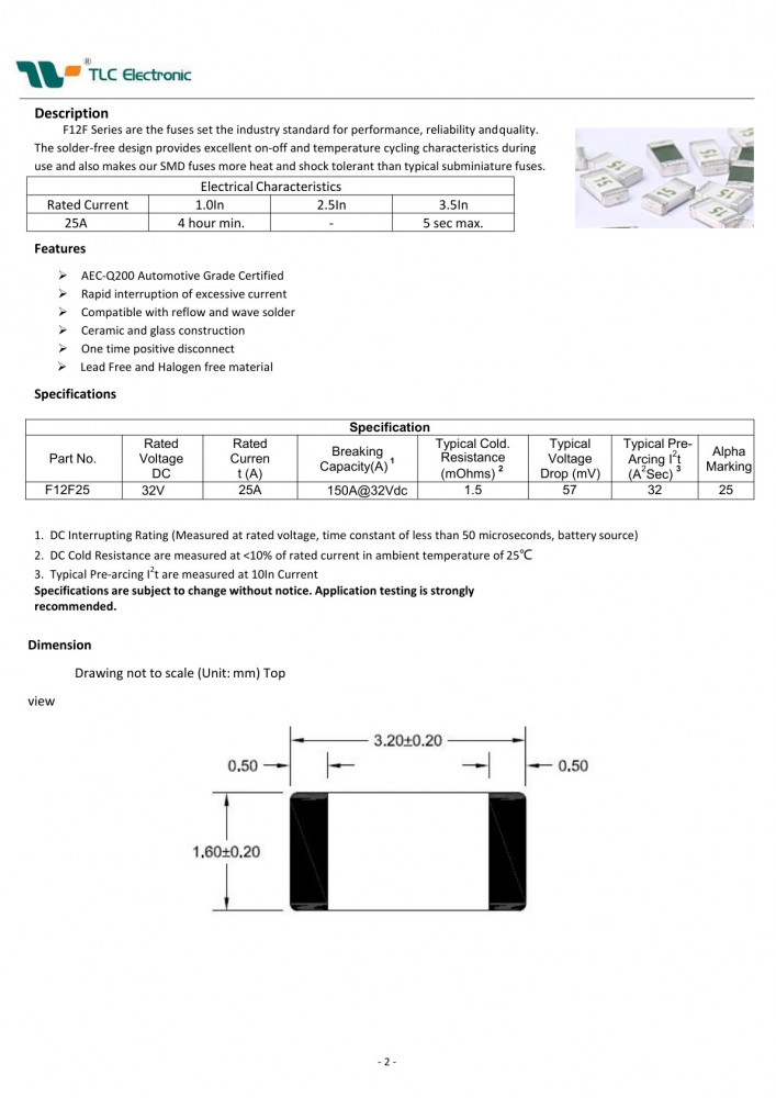 F12F25 datasheet page 2