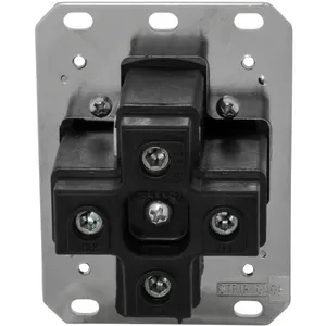 Straight Blade Devices, Receptacles, RTP, Industrial Grade, 3-Pole 4-Wire Grounding, 50A 125/250V, 14-50R, Black, Single Pack. for sale