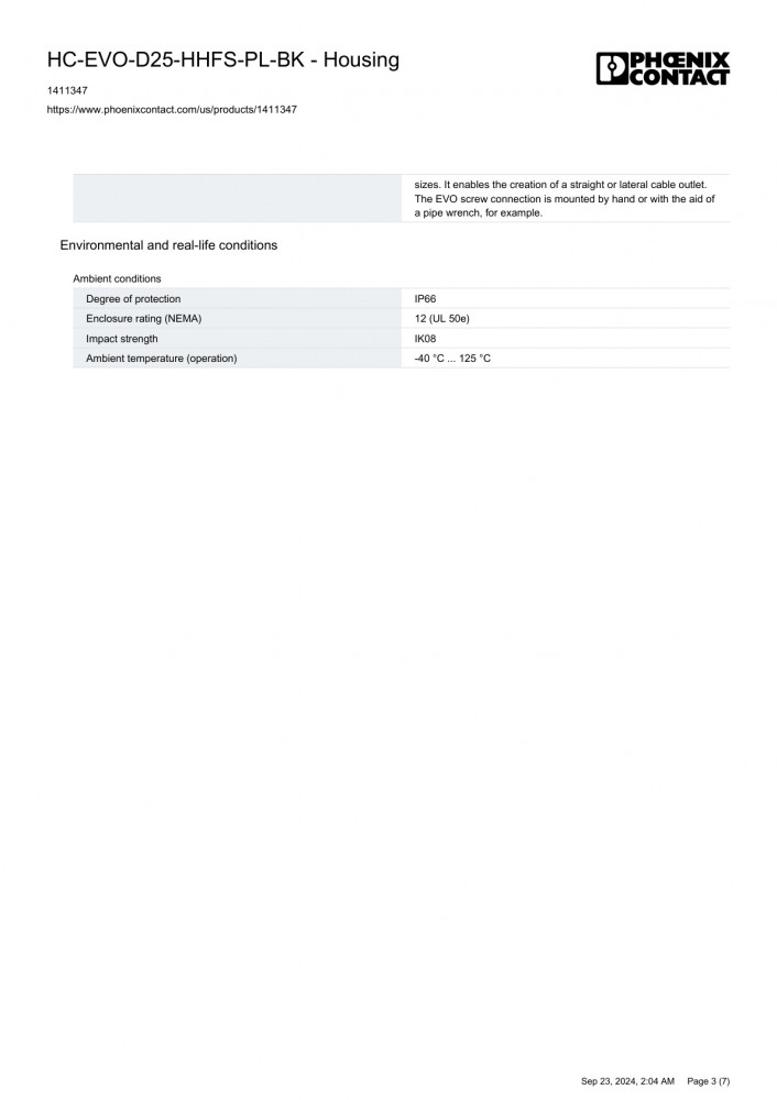 Phoenix Contact 1411347 technical document page 3