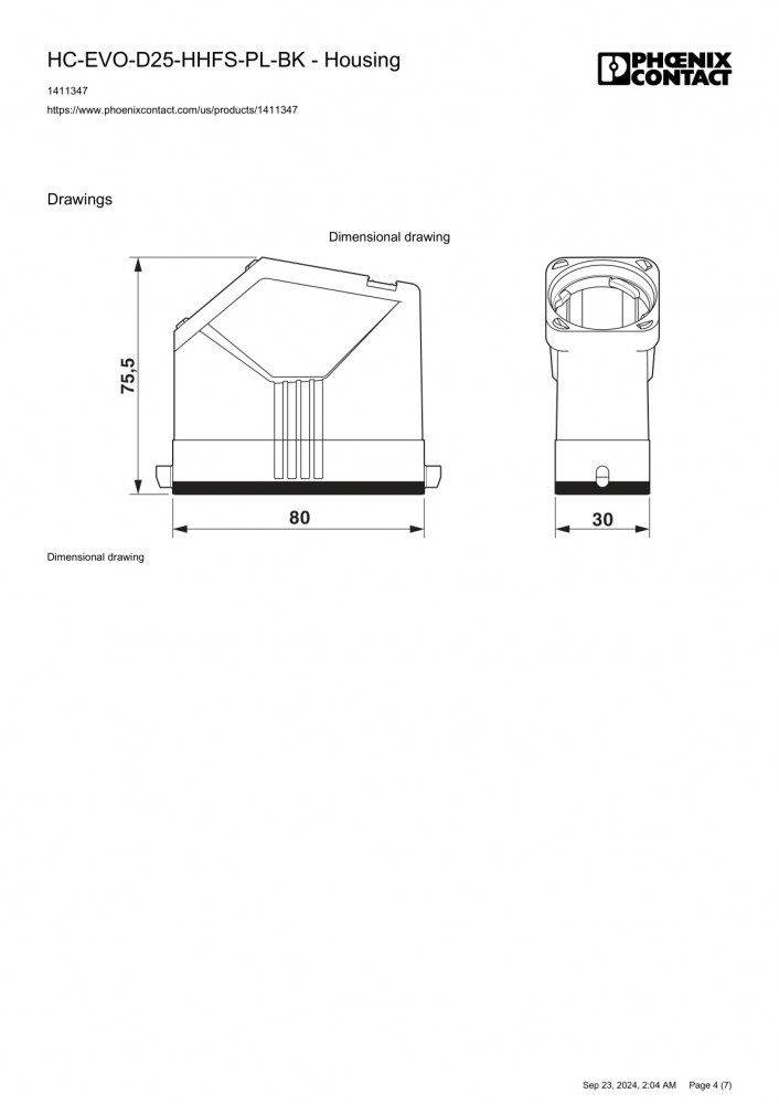 Phoenix Contact 1411347 technical document page 4