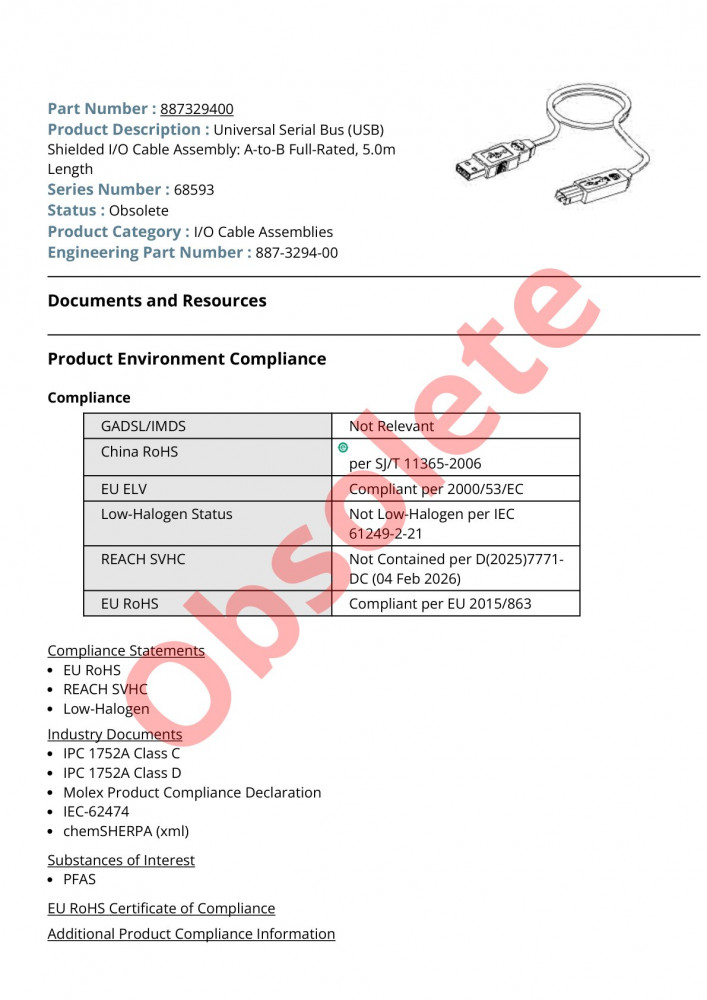 887329400 product document image, page 1