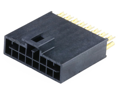 1.50mm Pitch, Micro-Lock Plus PCB Header, Single Row, Vertical, Surface Mount, Tin-Bismuth Plating, Positive Lock, 16 Circuits, with Pick-and-Place Tape, Natural