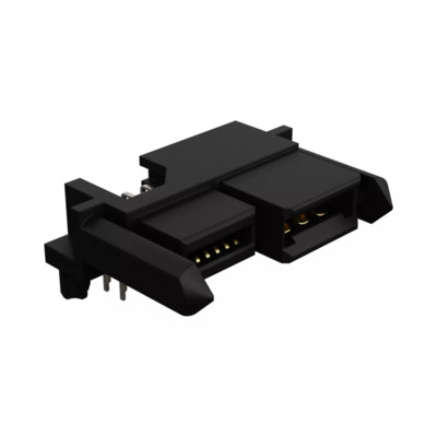 EXTreme LPHPower Receptacle Header, Right-Angle, 2 Power Contacts, 12 Signal Contacts, Select Gold (Au) Plating, for 3.18mm Thick PC Board, with Guide Posts and Press-fit Plastic Pegs for sale
