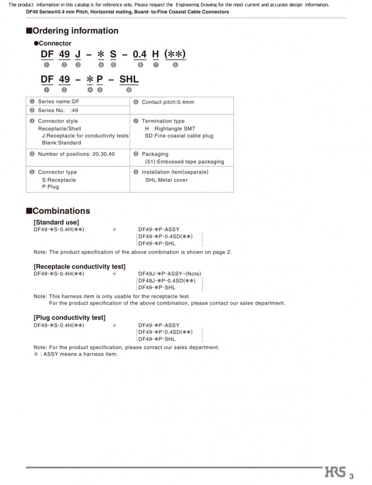 DF49 datasheet page 3