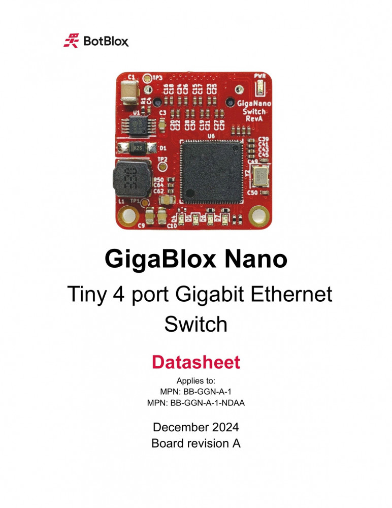 GigaBlox Nano datasheet page 1