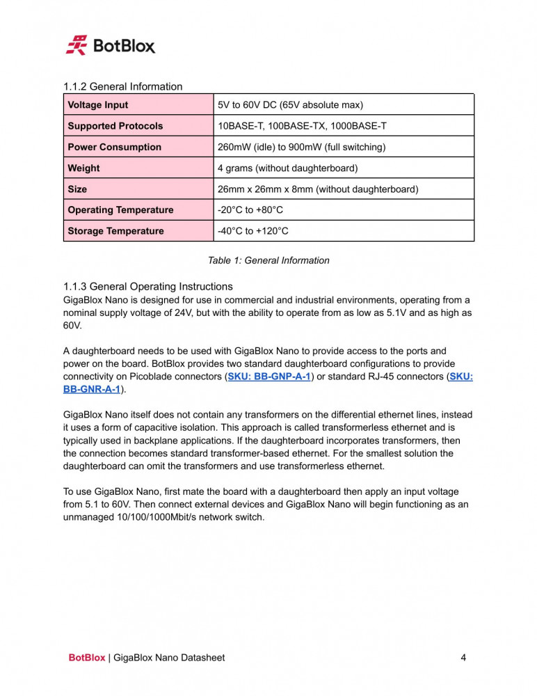 GigaBlox Nano datasheet page 4