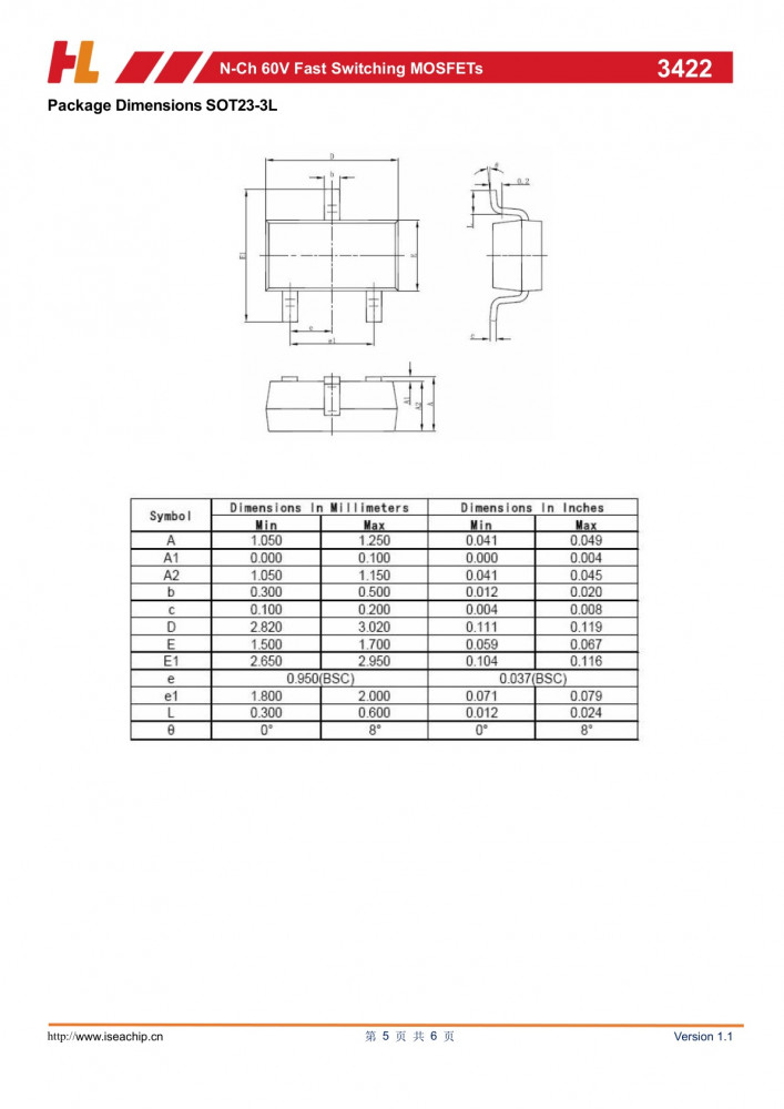 HL 3422 datasheet page 5