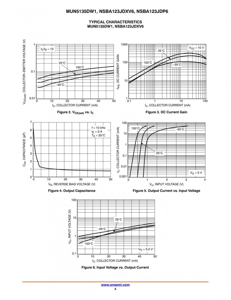 NSVMUN5135DW1T1G datasheet page 4