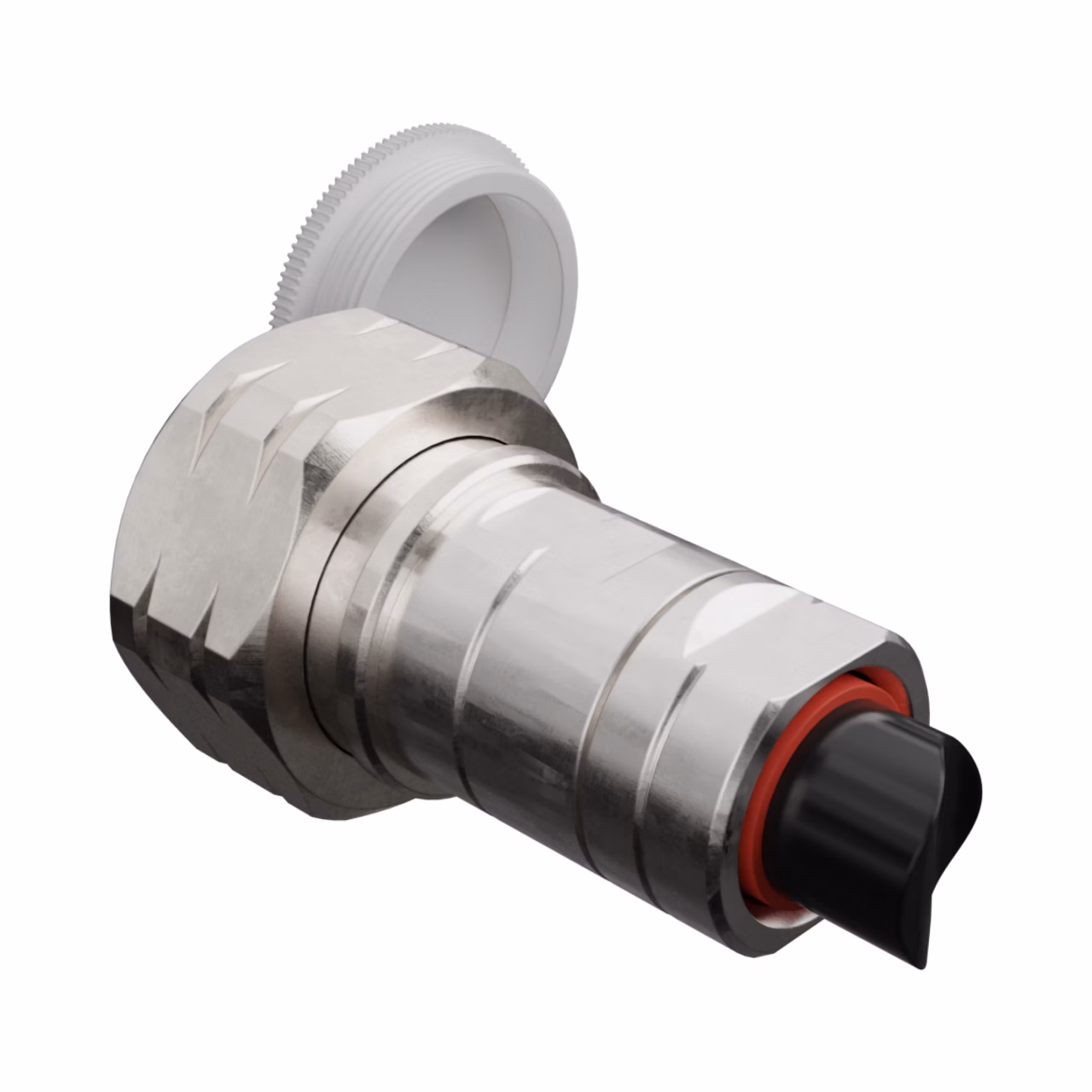DIN 7/16 Plug, Straight, Clamp, 1/2