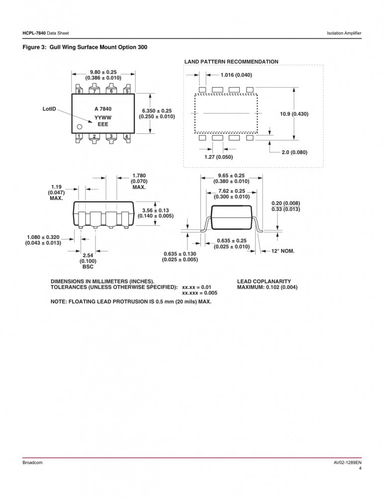 HCPL-7840 datasheet page 4
