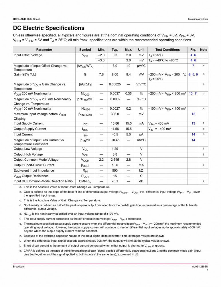 HCPL-7840 datasheet page 7
