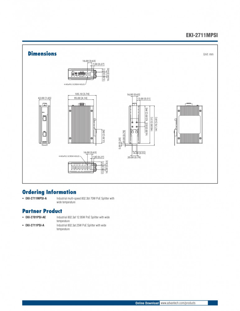 EKI-2711MPSI technical document page 2