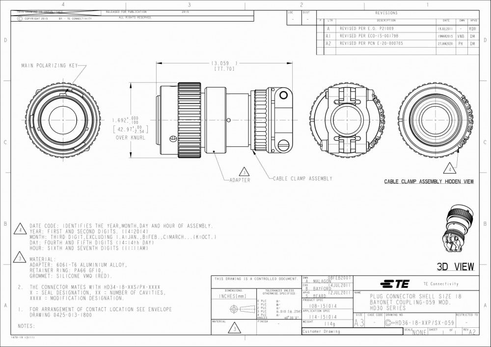 HD36-18-14SN-059 technical drawing preview